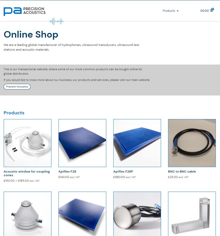 We've added new products to the PA shop! - Precision Acoustics